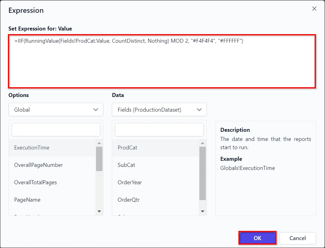 Alternating Row Colors in an SSRS Tablix | Bold Reports