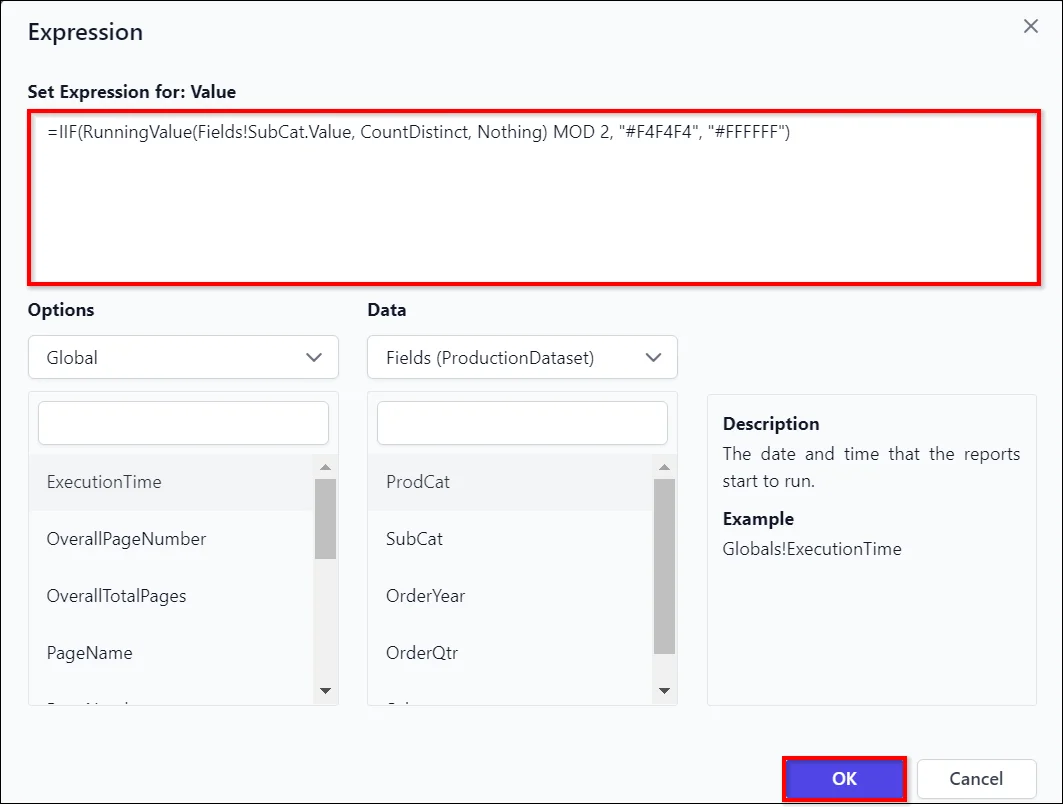 Alternating Row Colors in an SSRS Tablix | Bold Reports