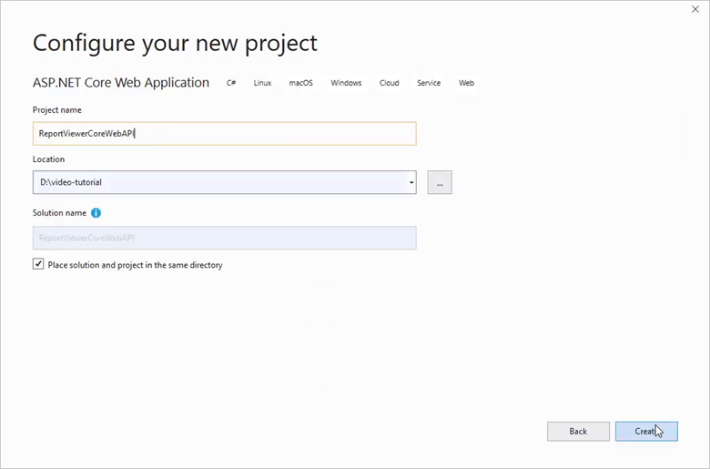 Create An Aspnet Core Web Api Reporting Service