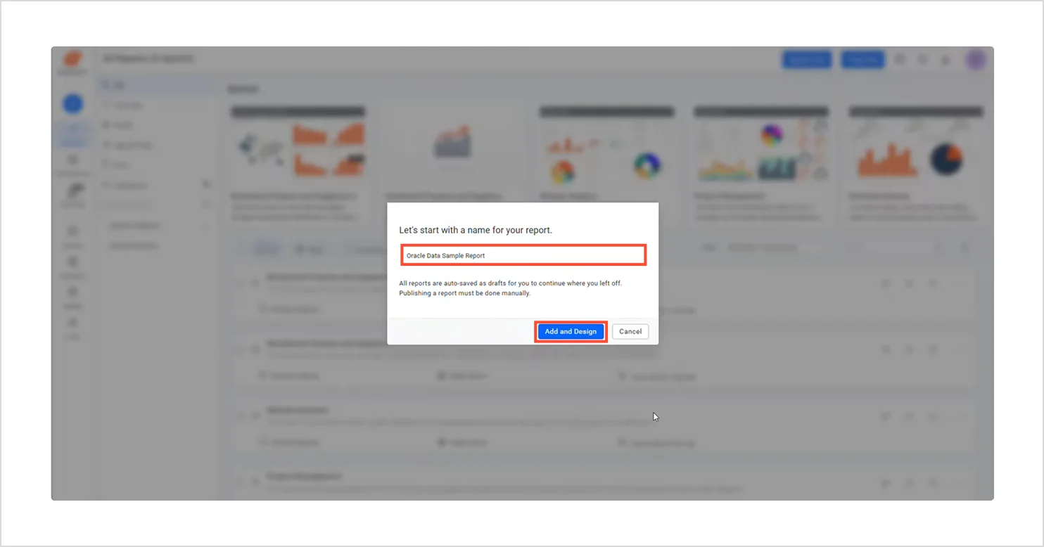 How to Connect Oracle Data to RDL Report