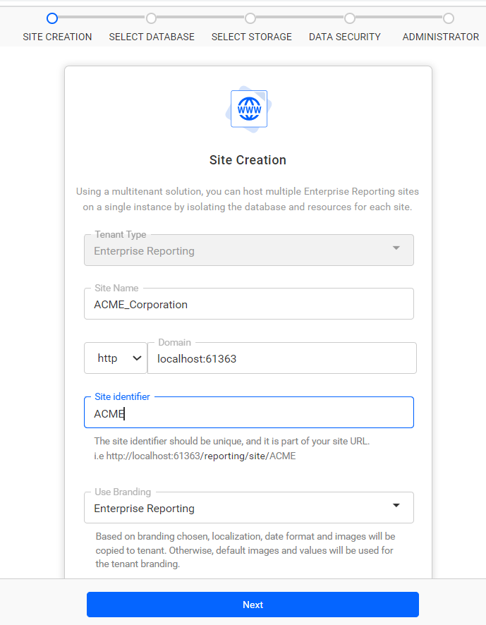 How to Create a Multitenant with Bold Reports Report Server