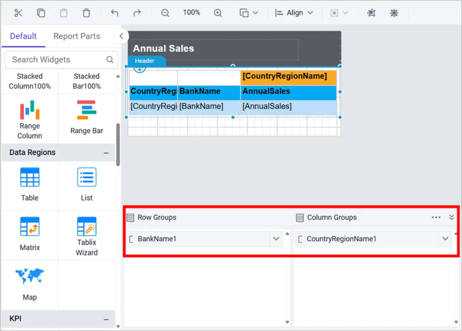 How to Use the Tablix Wizard in Reports | Bold Reports