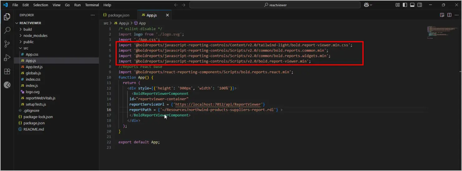 How to Embed Report Viewer to a React App | Bold Reports