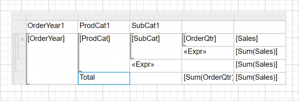 Add Grouping and Total in Tablix Data Regions | Bold Reports