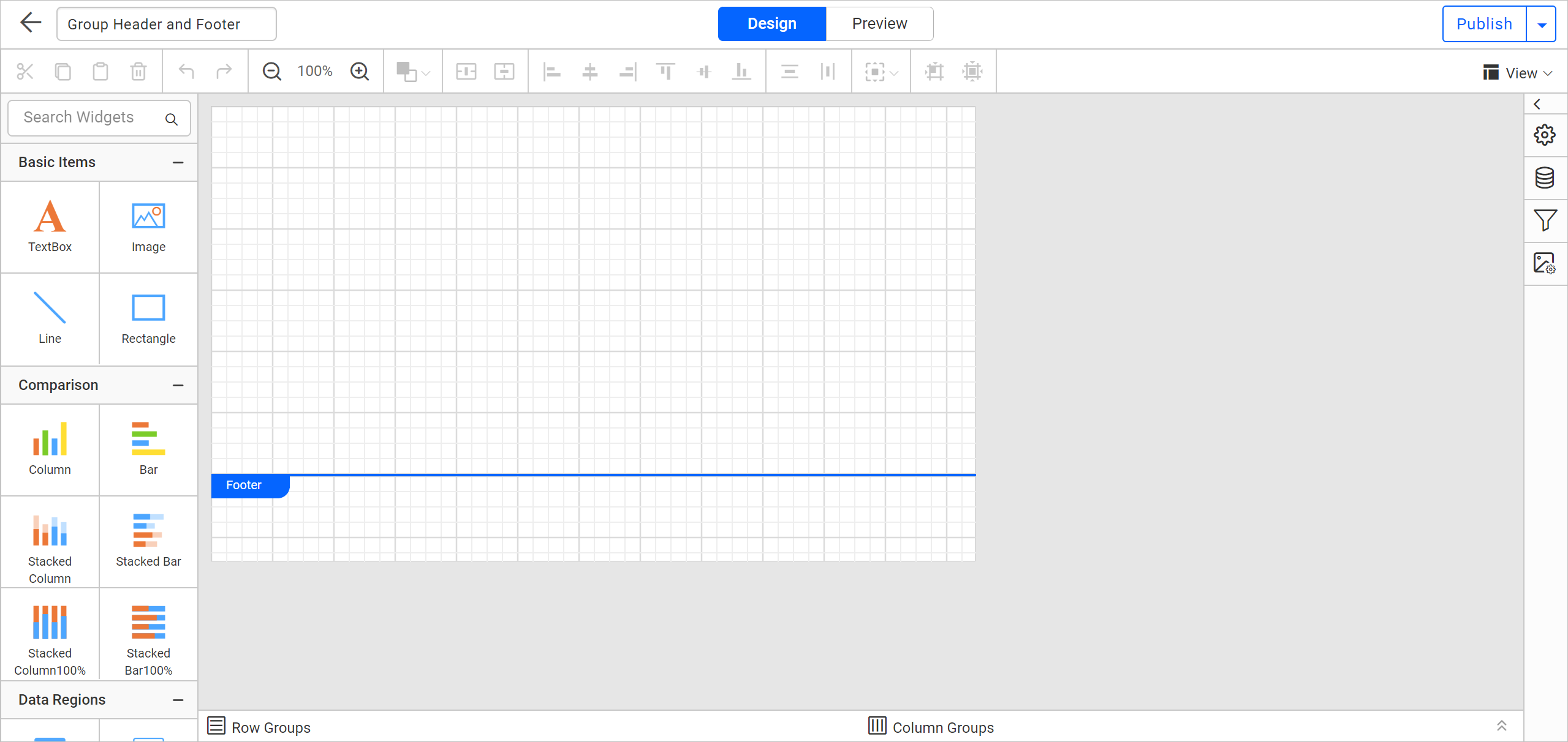 Add Headers and Footers with Tablix Groups - Bold Reports