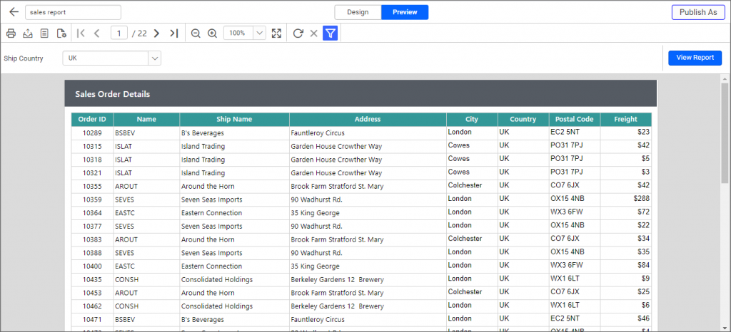 Integrate Parameters to Your Report Using Bold Reports