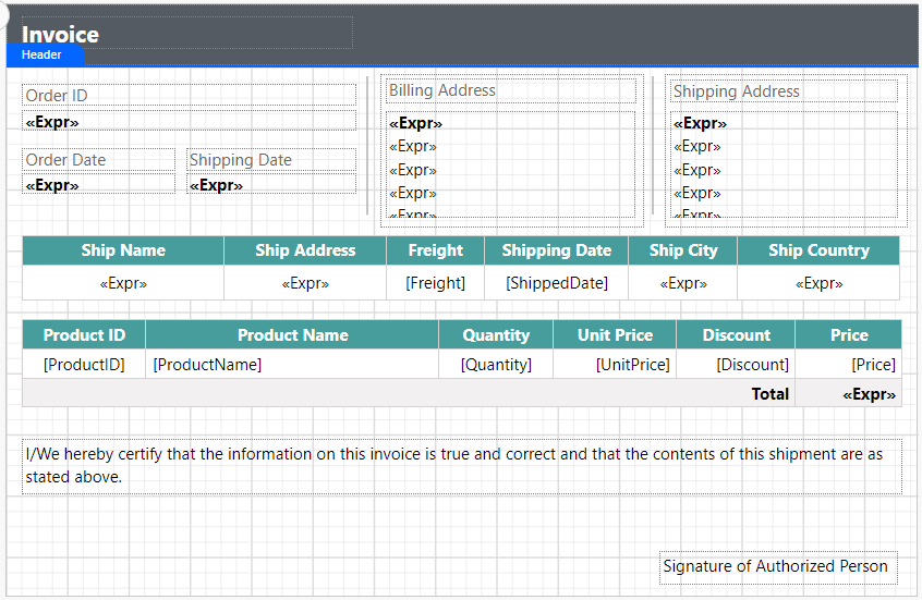 How to Create Invoice Reports with Bold Reports Designer