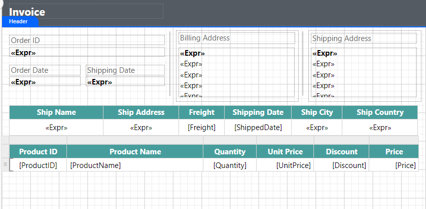 Create Invoice Reports with Report Designer | Bold Reports