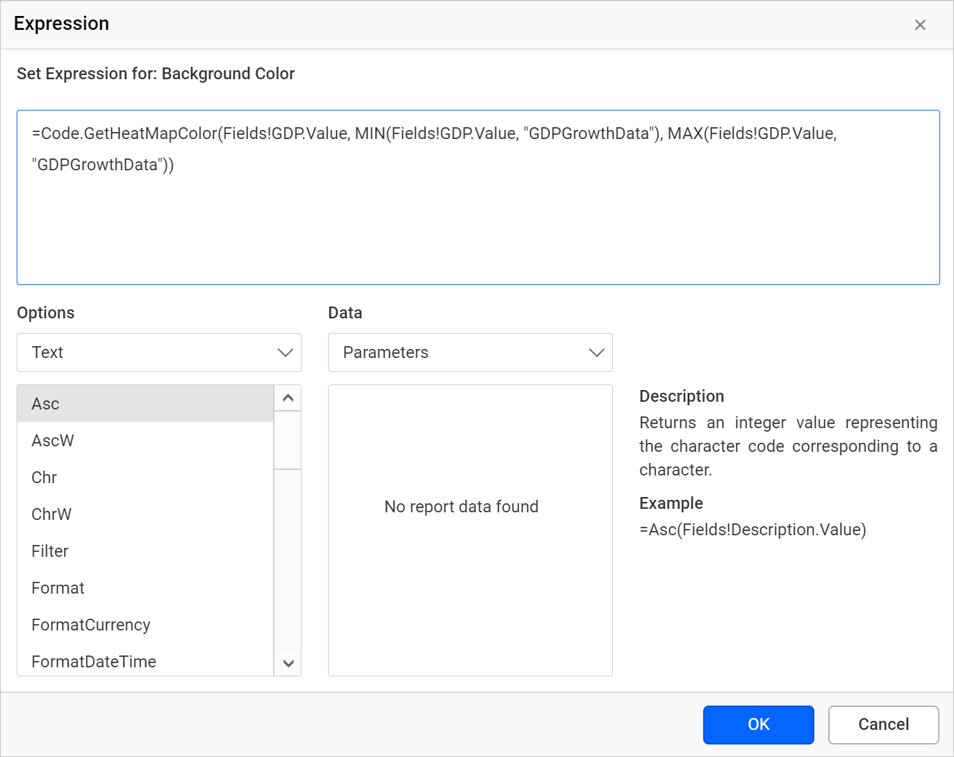 Create a Heat Map Report Using Custom Code - Bold Reports