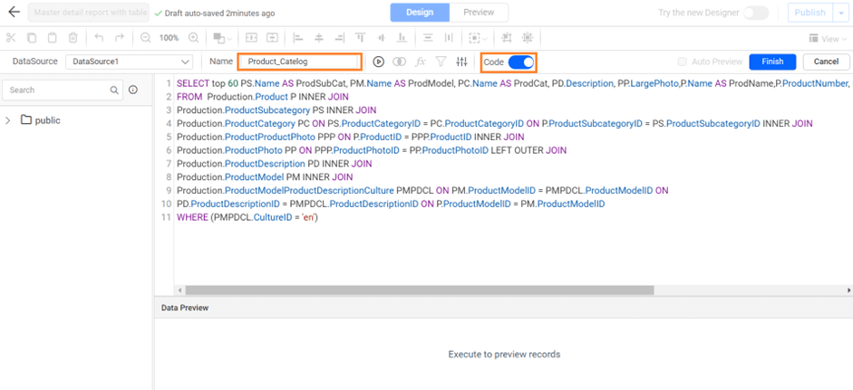 Create Impressive Master-Detail Reports with Tables