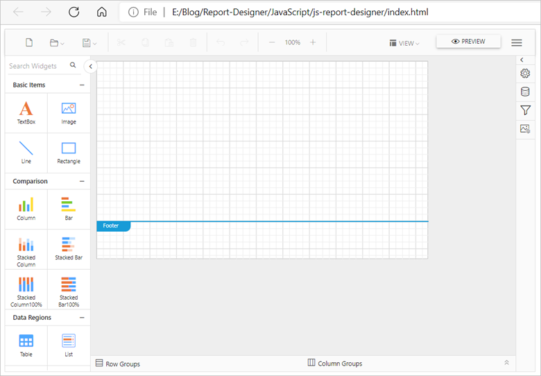 How to Add Report Designer to a JS App | Bold Reports