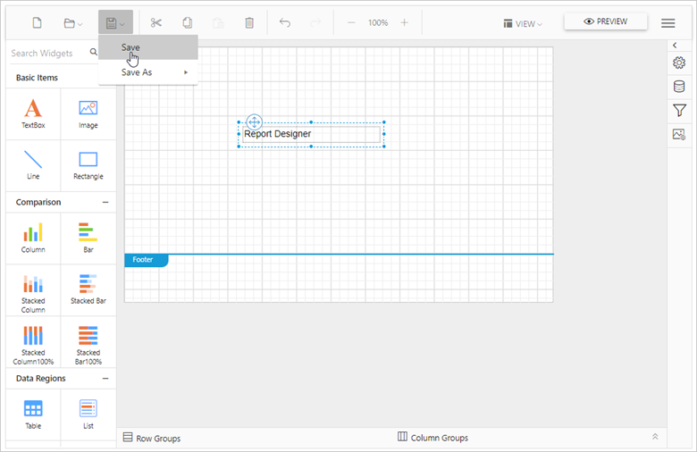 How to Add Report Designer to a JavaScript Application | Bold Reports