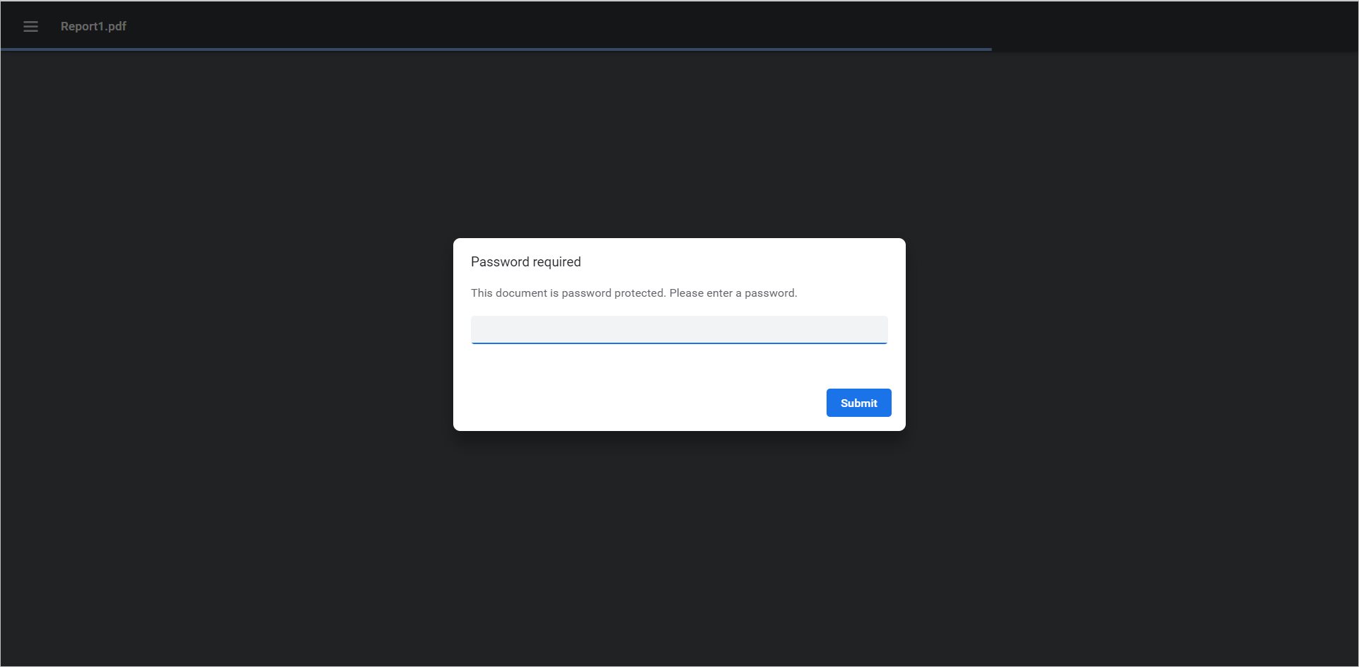 Password-Protected PDF with Bold Reports Writer
