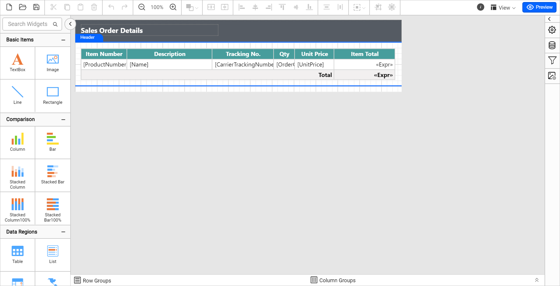 How to Limit Number of Rows Per Report Page | Bold Reports