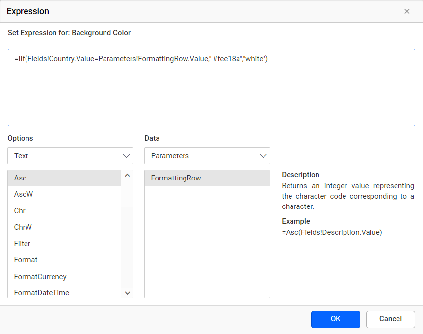 How to Use Expression in Report Designer - Bold Reports