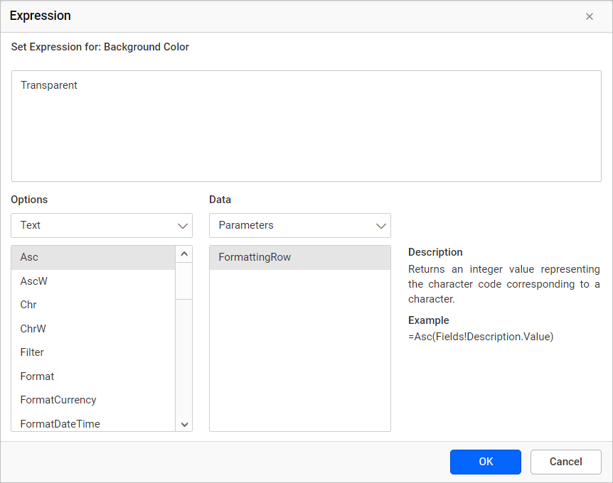 How to Use Expression in Report Designer - Bold Reports