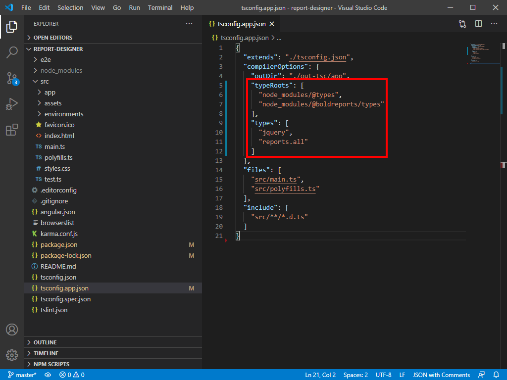 Integrate the Report Designer in Angular App - Bold Reports