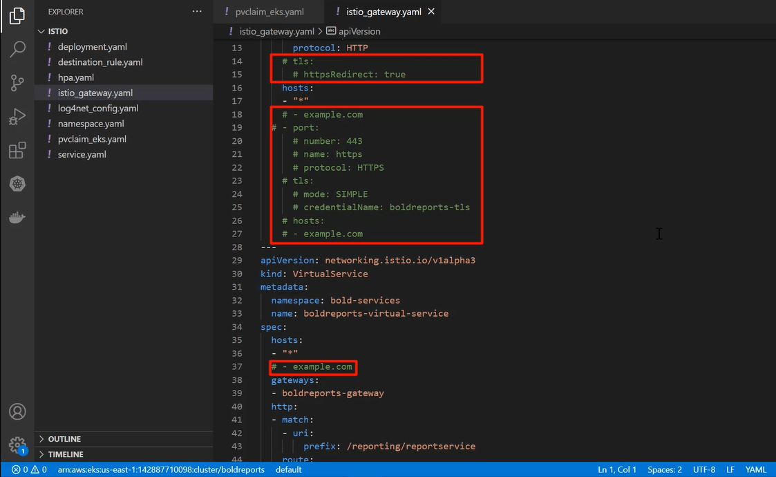 Setting up Reporting in Amazon EKS with Istio | Bold Reports