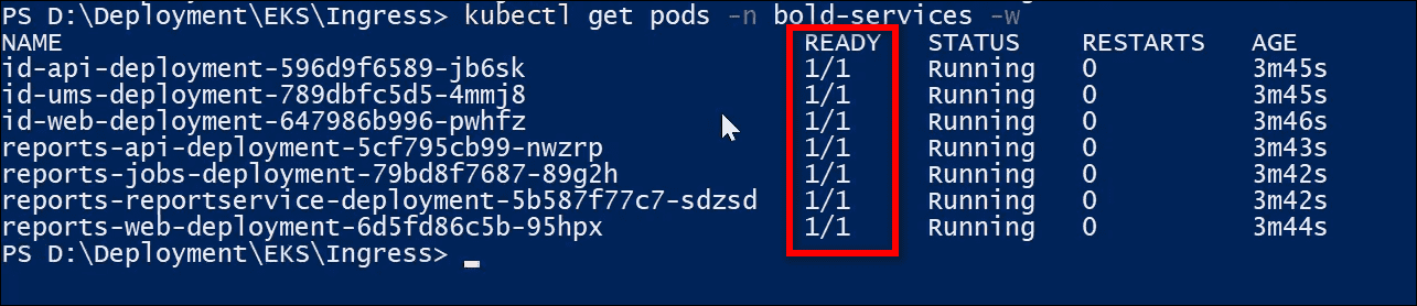 Preparing a Reporting Solution on Amazon EKS with Ingress