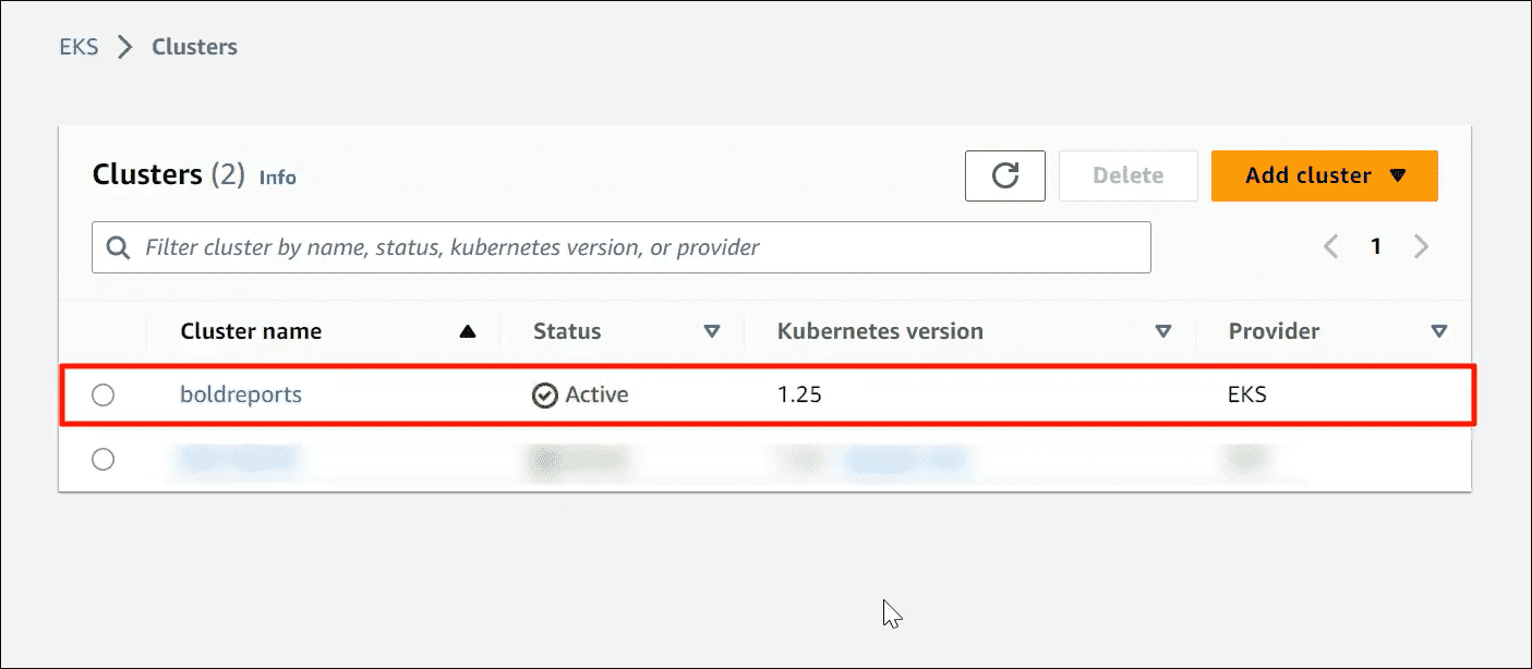 Preparing a Reporting Solution on Amazon EKS with Ingress