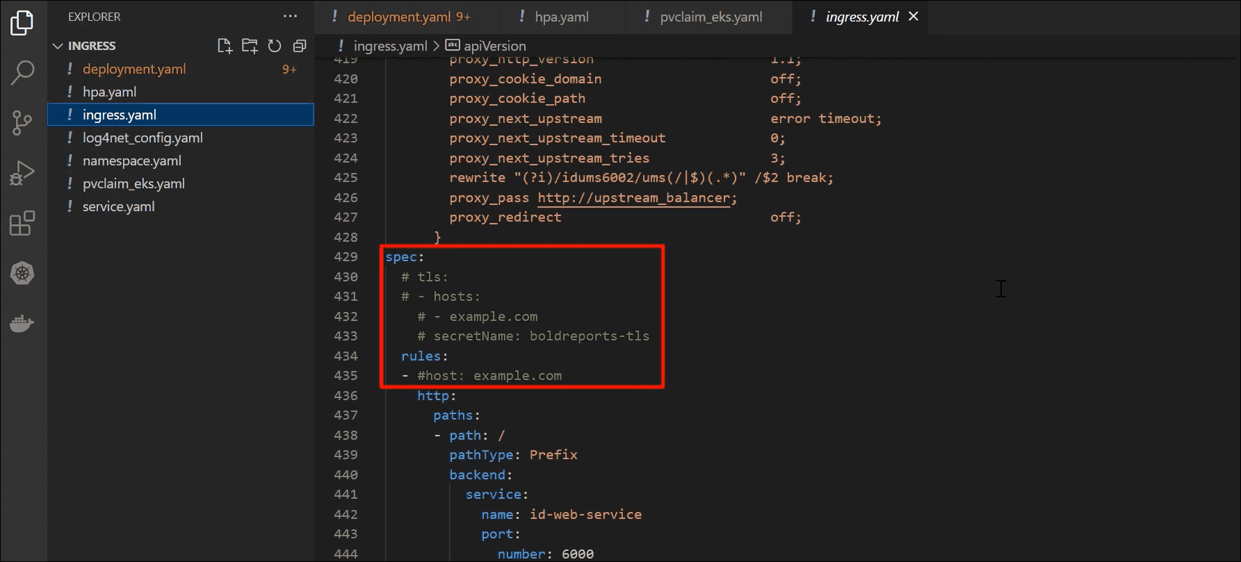 Preparing a Reporting Solution on Amazon EKS with Ingress