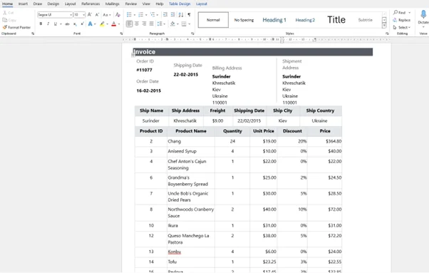 Producing Invoice Reports in a Blazor Server Application
