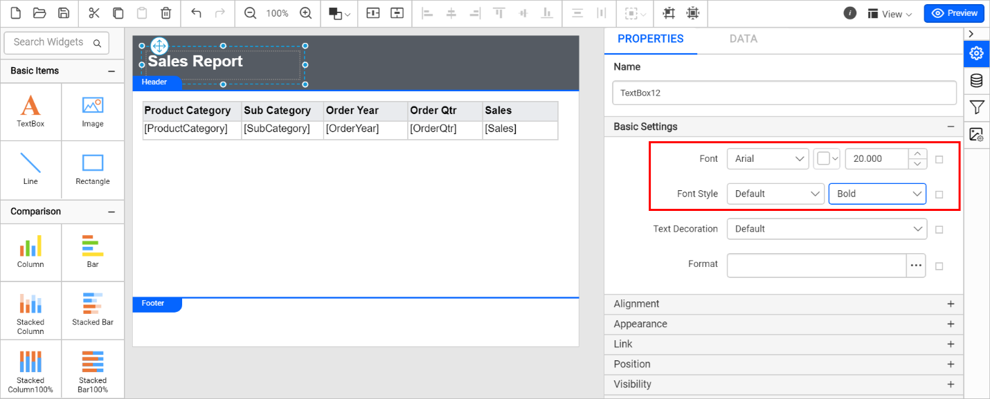 Create Your First RDLC Report Using Bold Reports Designer