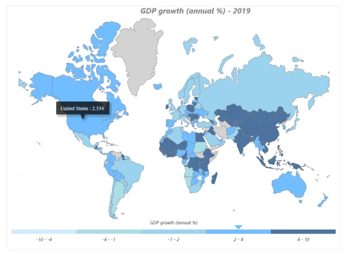 Visualize Geographical Data Using Maps | Bold Reports