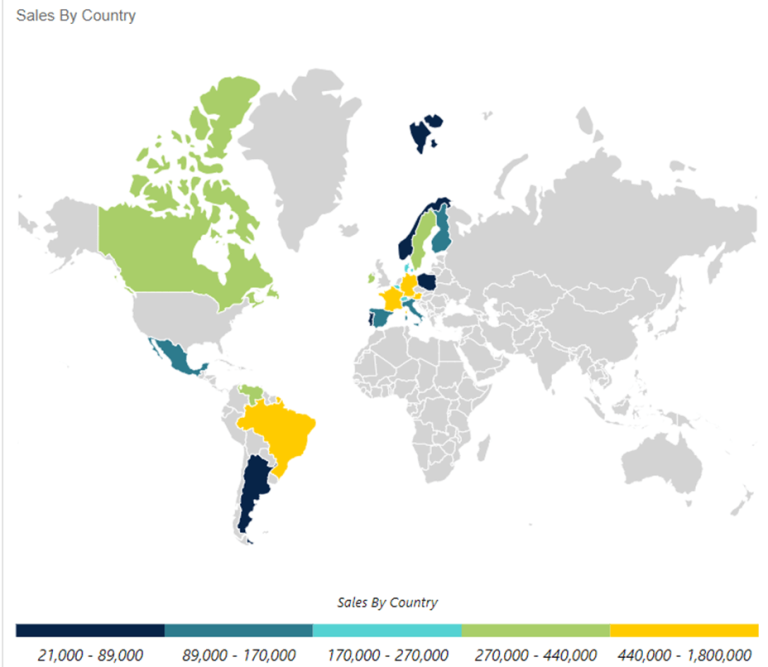 Visualize Geographical Data Using Maps | Bold Reports