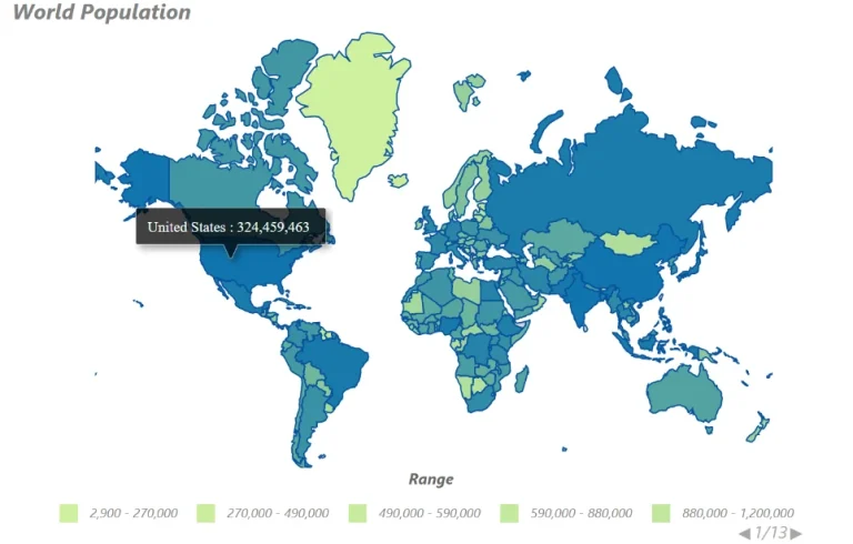 Visualize Geographical Data Using Maps | Bold Reports