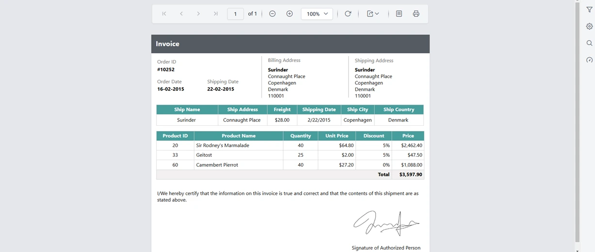 Enhance Reporting with E-Signatures and CSS | Bold Reports