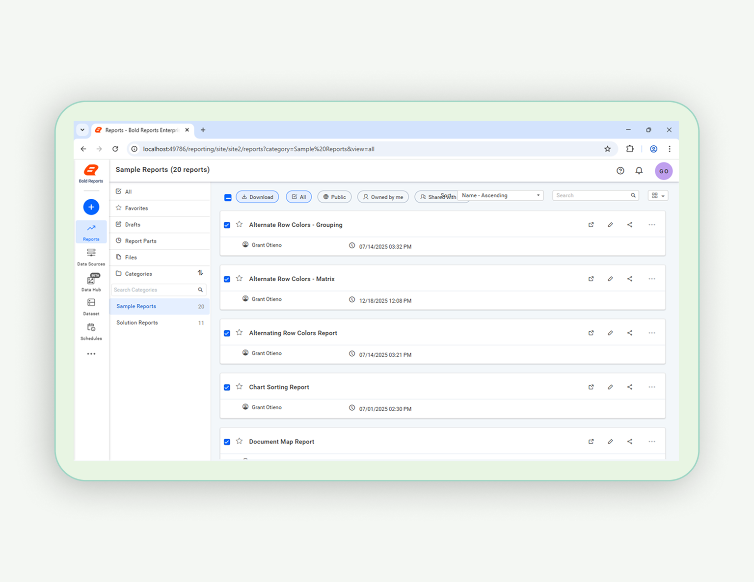 Self-Guided Demos - Learn Reporting Fast | Bold Reports